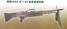 美国M60式7.62mm通用机枪_360百科