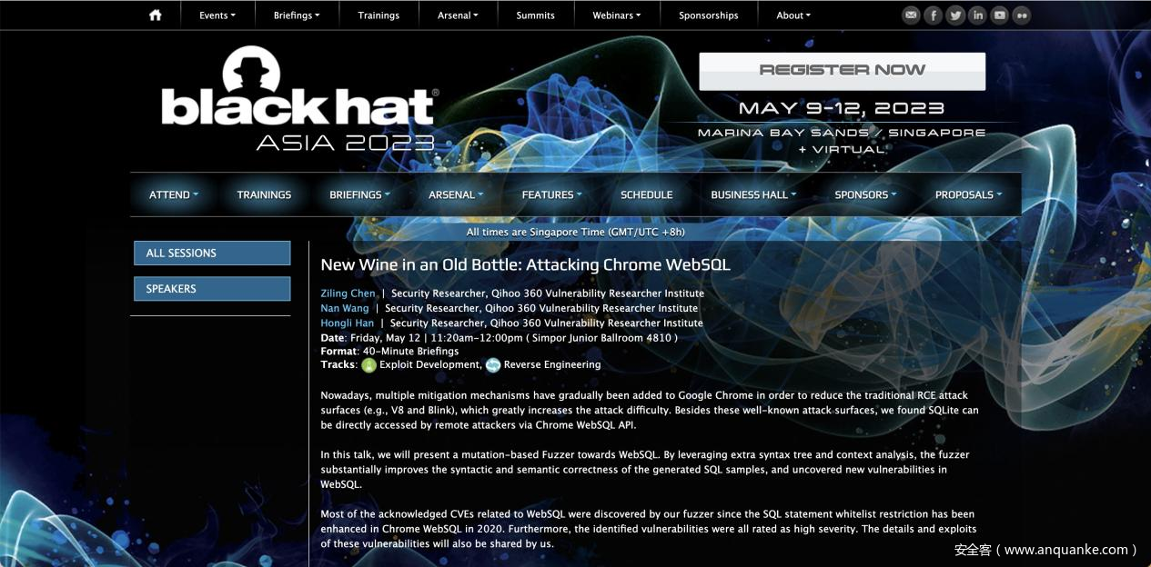 亮相Black Hat Asia 2023，360公开发布重磅漏洞研究成果-安全KER - 安全资讯平台