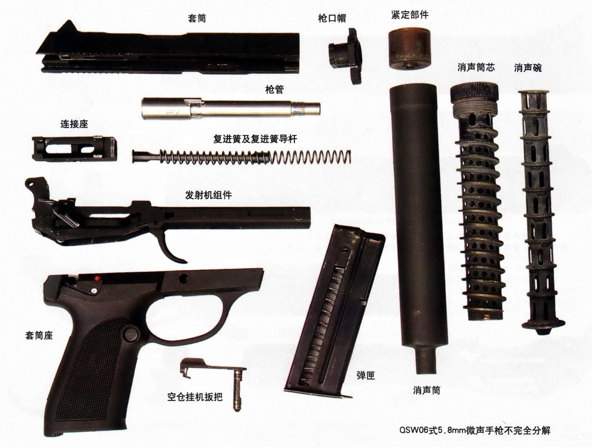 qsw06微声手枪图册_360百科